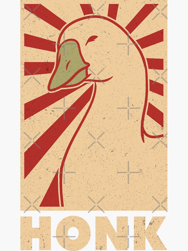 "Honk Dangerous Goose Funny badass for goose gamers" Sticker by ...