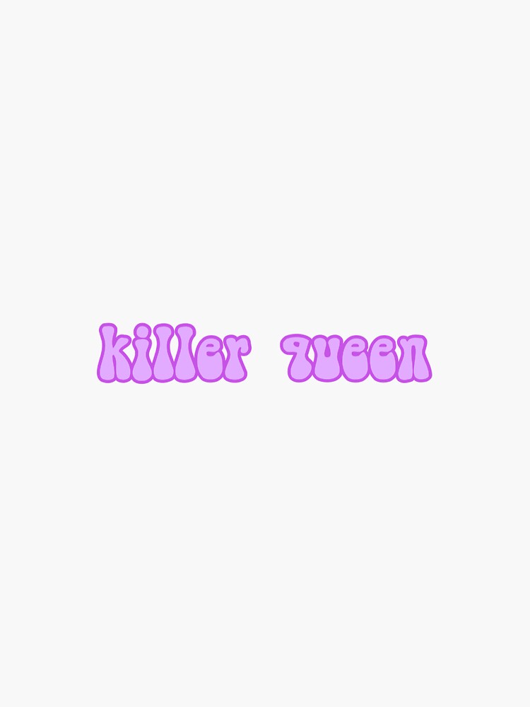 "Queen - Killer Queen Purple" Sticker by abbybrus | Redbubble