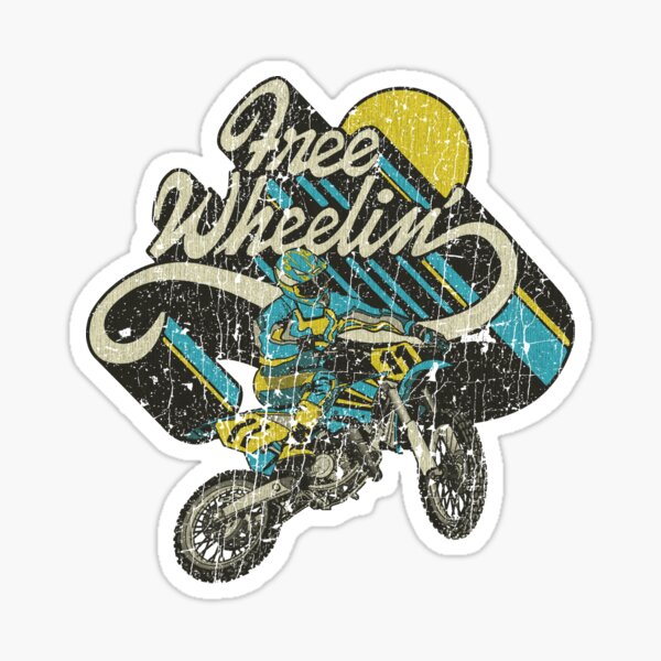 "Free Wheelin'" Sticker for Sale by jacobcdietz | Redbubble