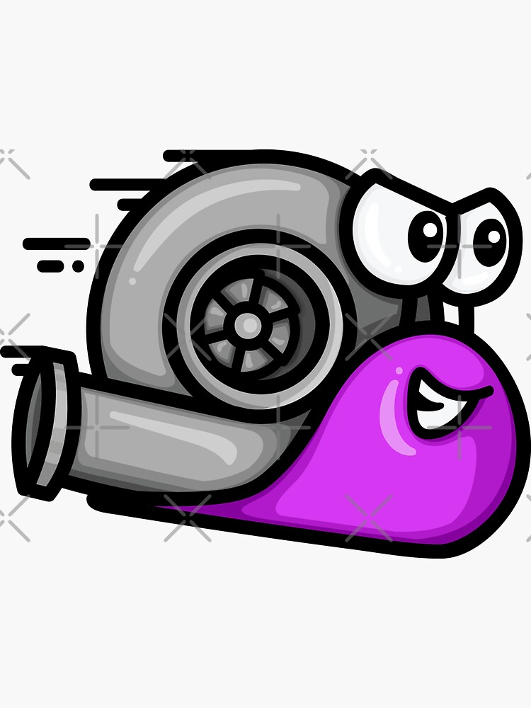 "Turbo Snail - Purple" Sticker for Sale by TswizzleEG | Redbubble
