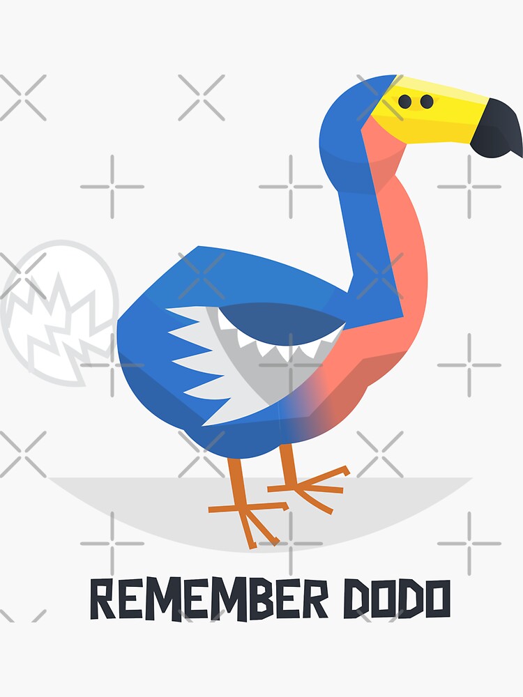"Remember Dodo Cute Mauritius dodo bird" Sticker for Sale by ...