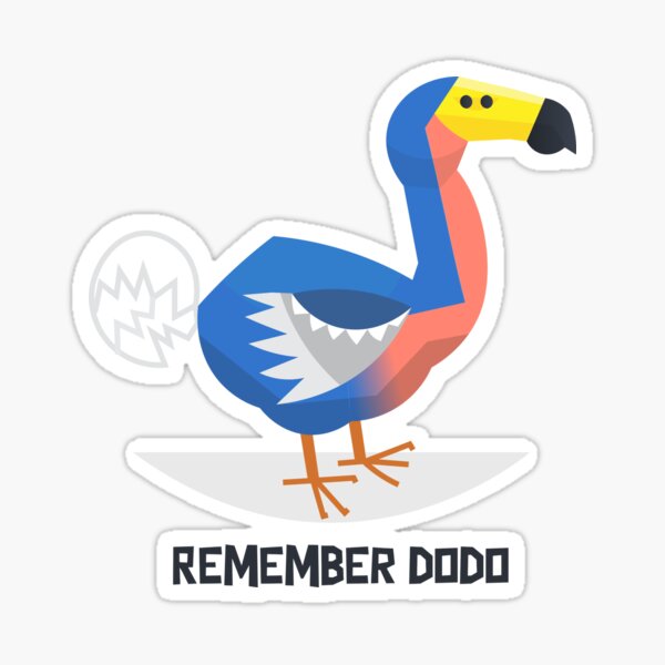 "Remember Dodo Cute Mauritius dodo bird" Sticker for Sale by ...