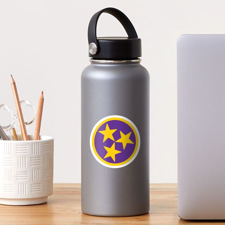"Purple & Gold Tri-Star" Sticker for Sale by tennessee-carly | Redbubble