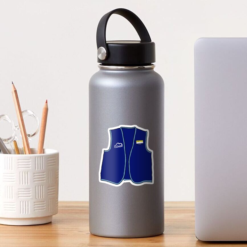 "Cloud 9 Superstore Vest " Sticker for Sale by CaitlinGubler | Redbubble