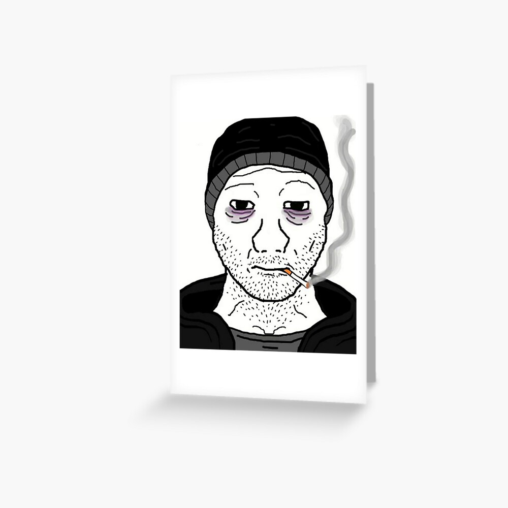 "Doomer Wojak" Greeting Card by SuburbanLife | Redbubble