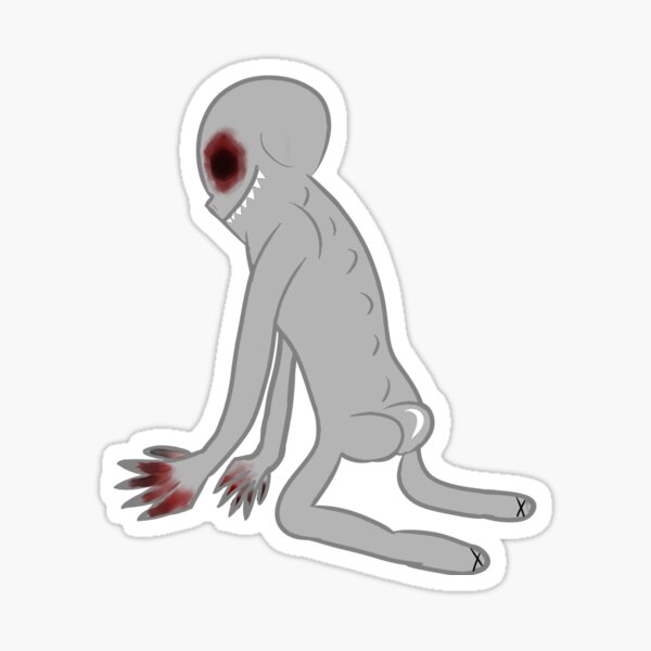 "scary boi" Sticker for Sale by AlfredHurst | Redbubble