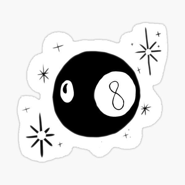 "Magic 8 Ball" Sticker for Sale by mopeyava | Redbubble