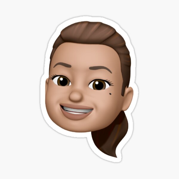 "brown hair and brown eyes tan animoji " Sticker by ricardoisasavv ...