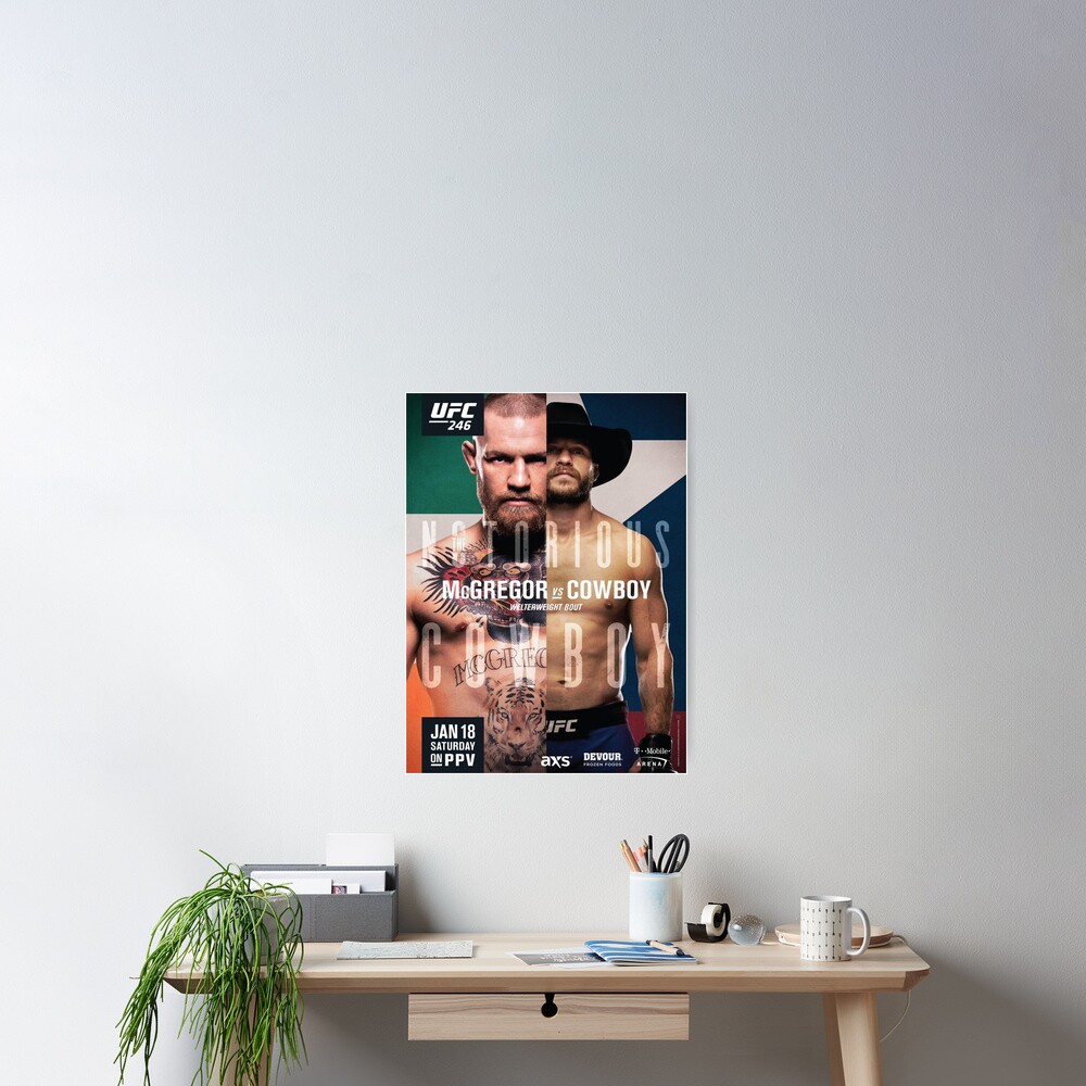 "McGregor VS Cowboy Fight" Poster for Sale by Mjnjb | Redbubble