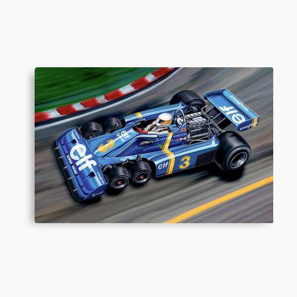 "Tyrell 6 Wheel Formula One" Canvas Print for Sale by davidkyte | Redbubble