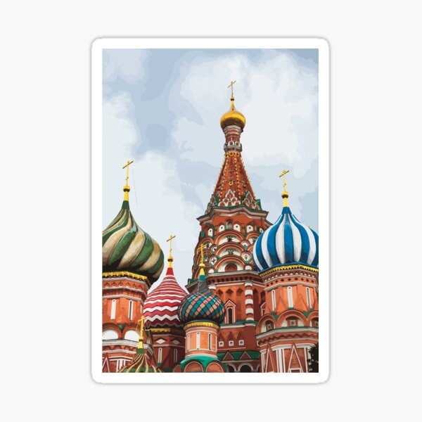 "Kremlin Church Moscow" Sticker for Sale by AkraidaxDesign | Redbubble