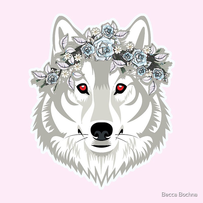 "Pretty Wolf" by Chew-Becca | Redbubble