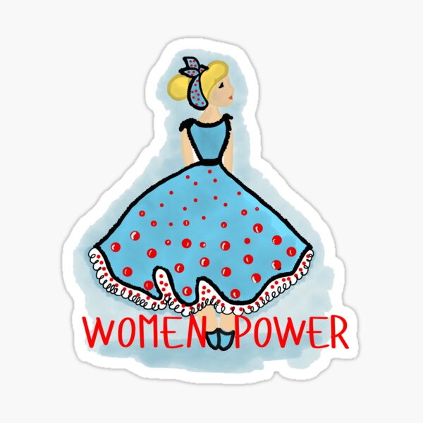 "Women Power" Sticker for Sale by JenStarGirl1 | Redbubble