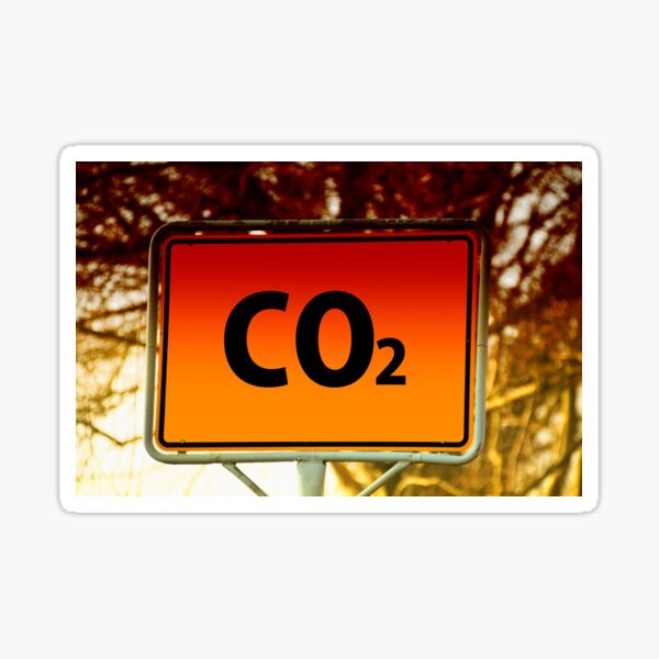 "CO2" Sticker for Sale by LookSnice | Redbubble