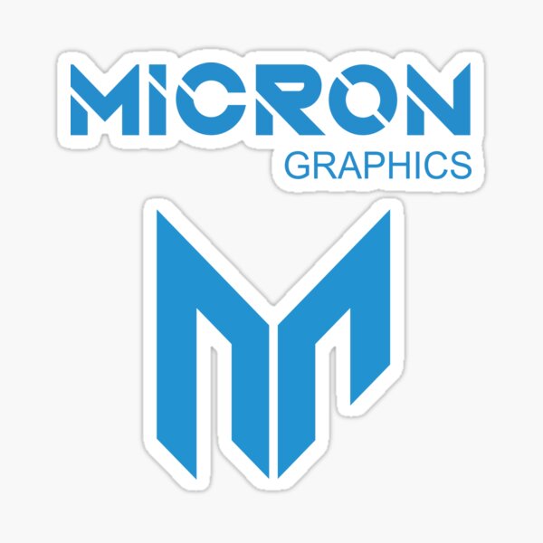 "Micron Graphics Logo" Sticker for Sale by microngraphics | Redbubble