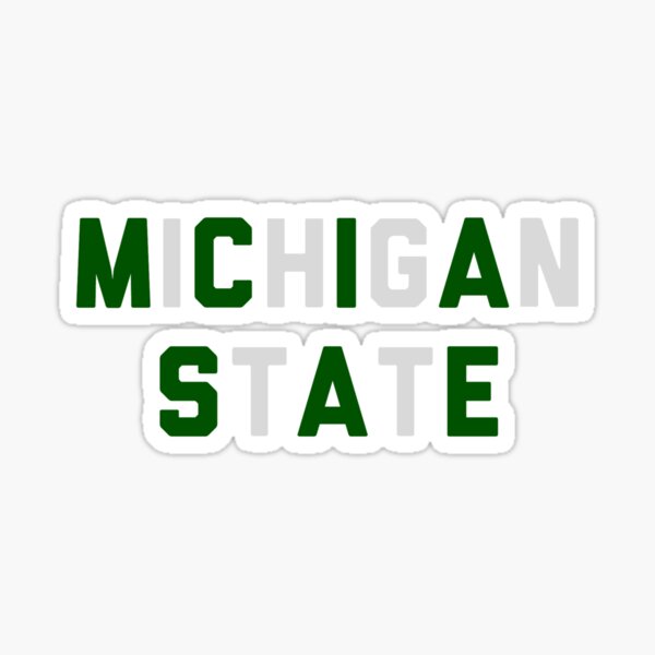 "Michigan State" Sticker for Sale by kyleek33 | Redbubble