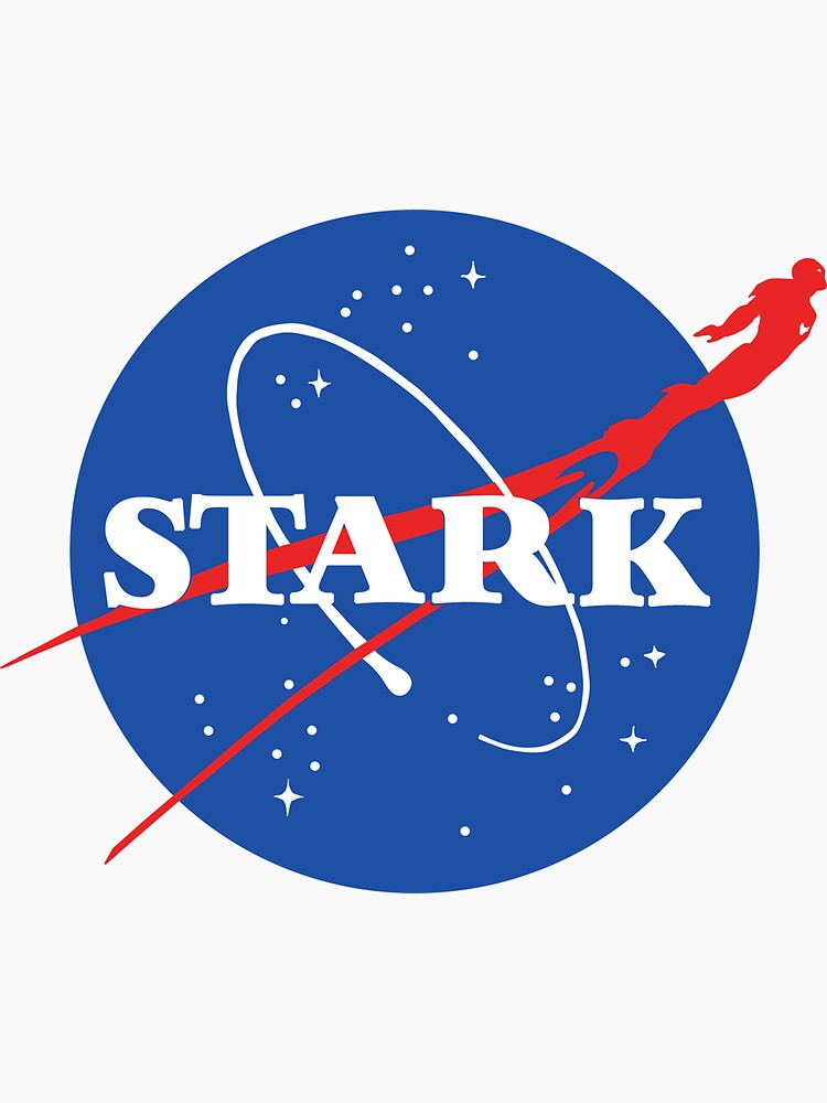 "Stark Nasa Style Logo" Sticker for Sale by TOW0005 | Redbubble