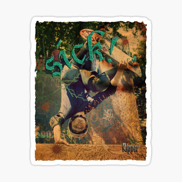 "Sick Ripper- Skateboard Life. Get into the grind. " Sticker for Sale ...