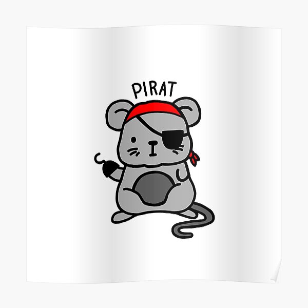 Póster «juego de palabras de ratas piratas» de Simonsdesign | Redbubble