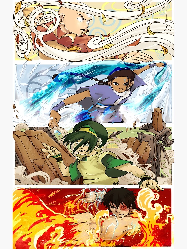 "ATLA: Elements Print" Art Print by Jeniii | Redbubble
