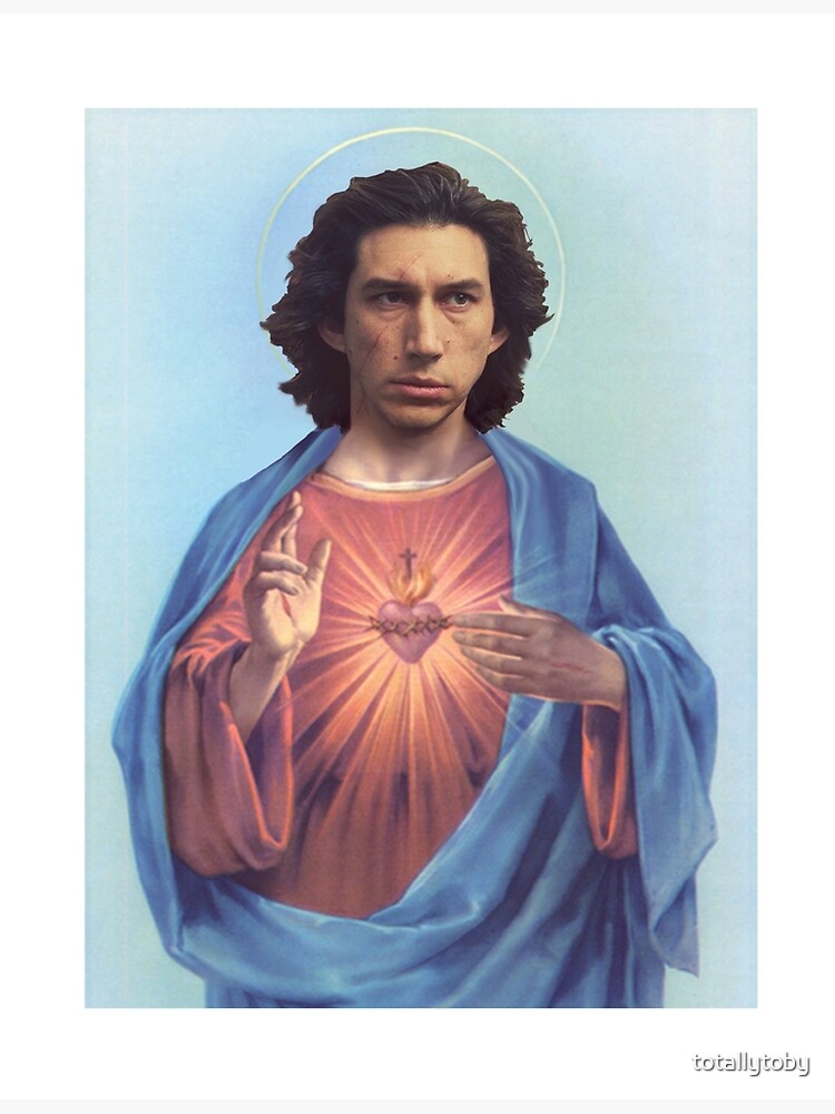 "Adam Driver Jesus" Art Print for Sale by totallytoby | Redbubble