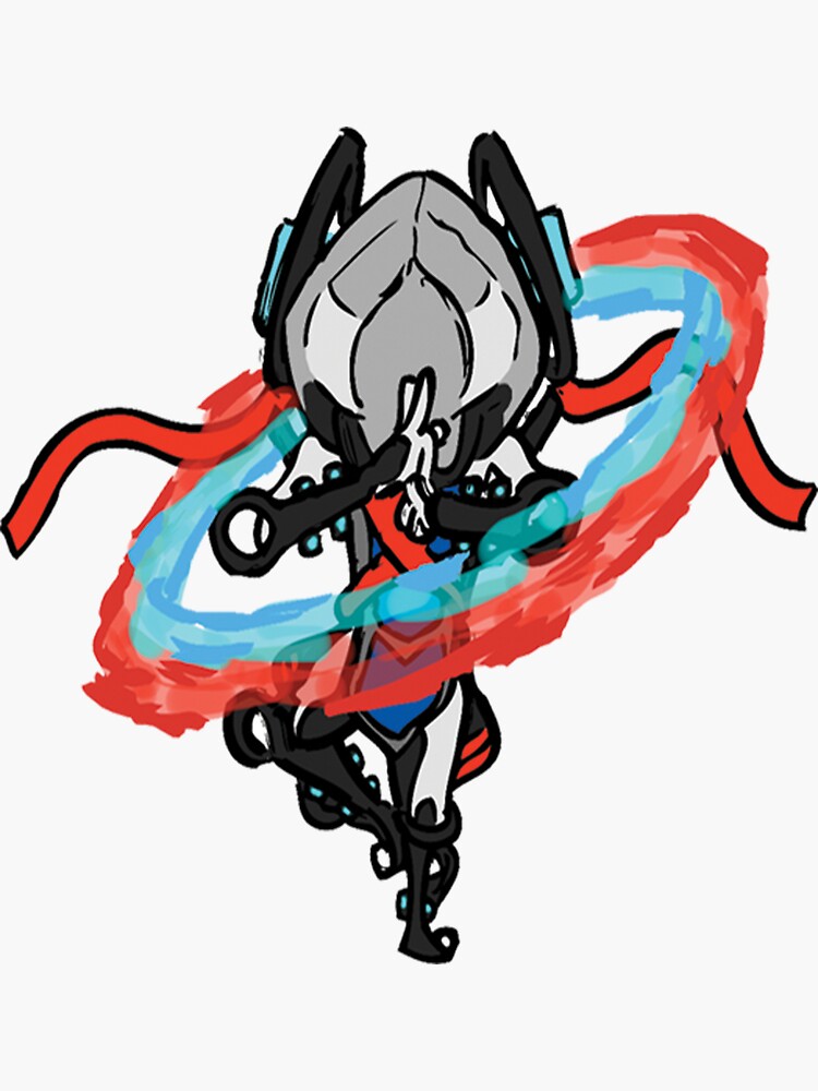 "Nezha Warframe" Sticker by ChadDrawsStuff | Redbubble