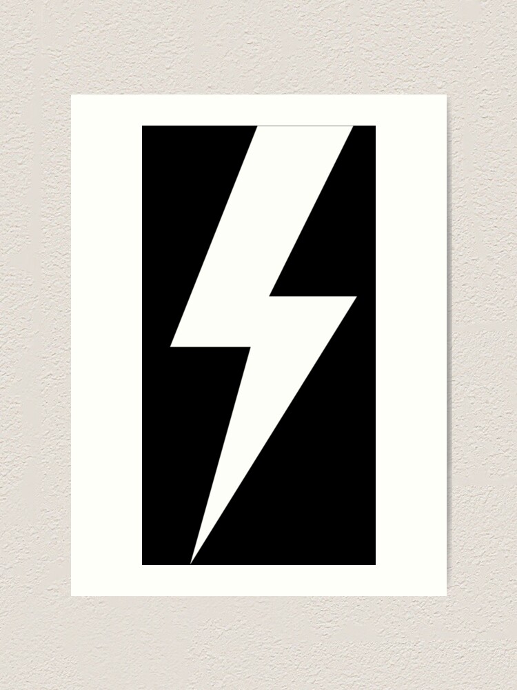 "White Lightning - Logo" Art Print by ManiacForces86 | Redbubble