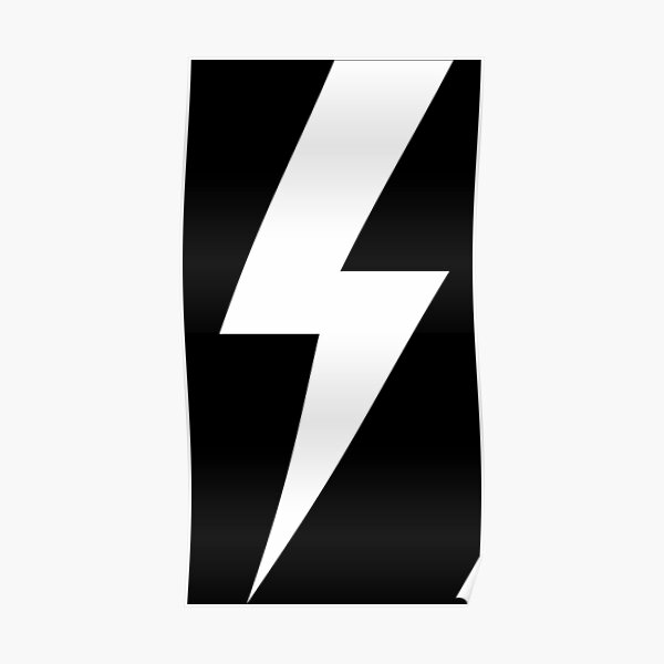 "White Lightning - Logo" Poster by ManiacForces86 | Redbubble