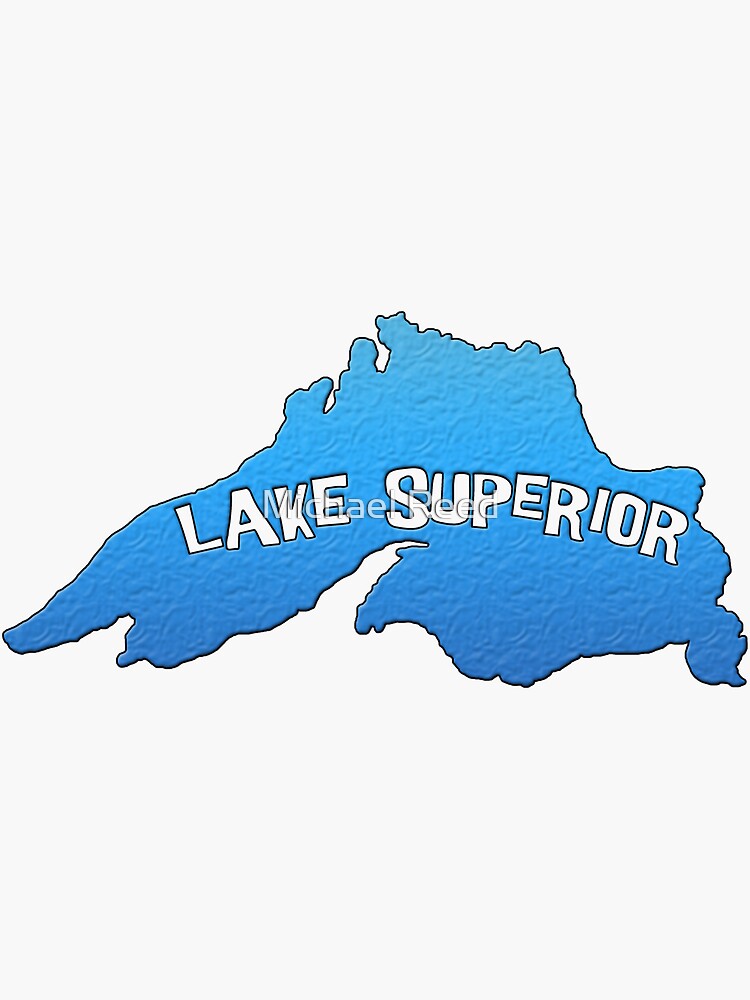 "Lake Superior Outline" Sticker for Sale by gorff | Redbubble