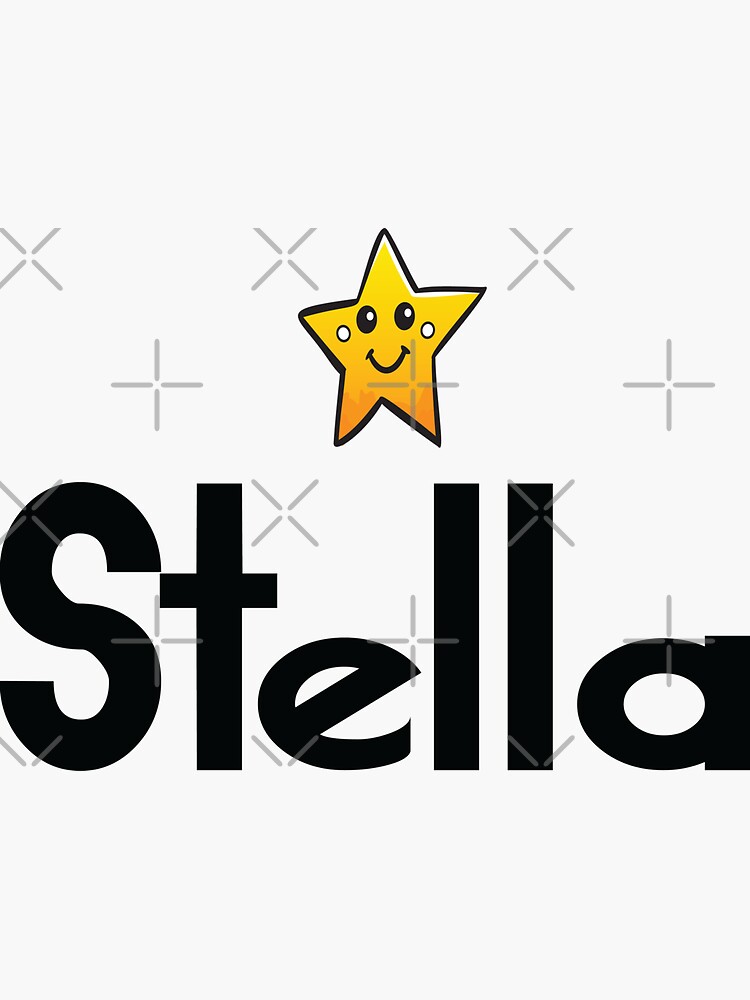 "Stella Cute Star Name Stella Meaning Star" Sticker by ProjectX23 ...