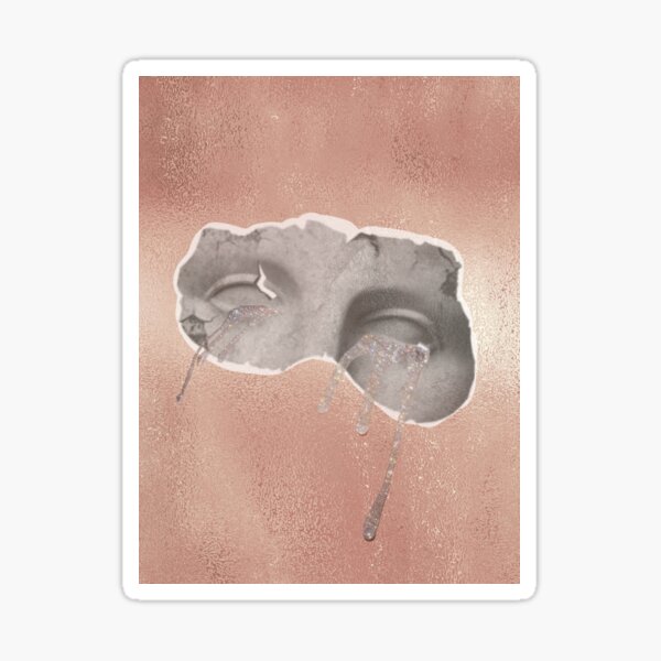 "Glitter Tears Aesthetic" Sticker by beansarejelly | Redbubble