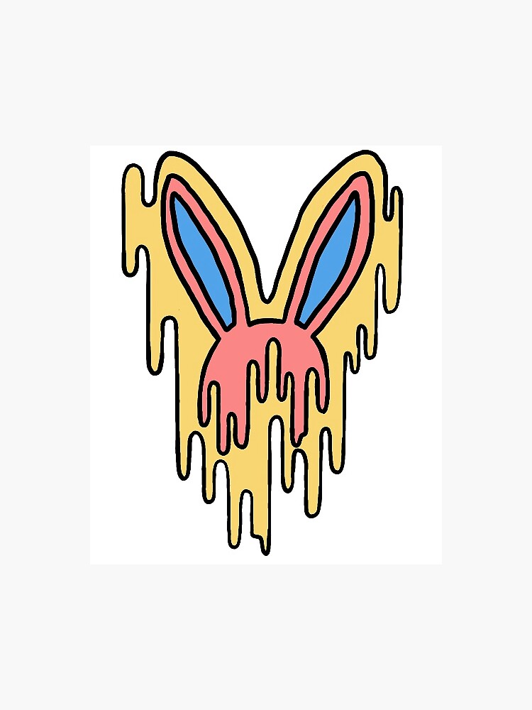 "Melted Bunny" Sticker for Sale by cherry-sodapop | Redbubble