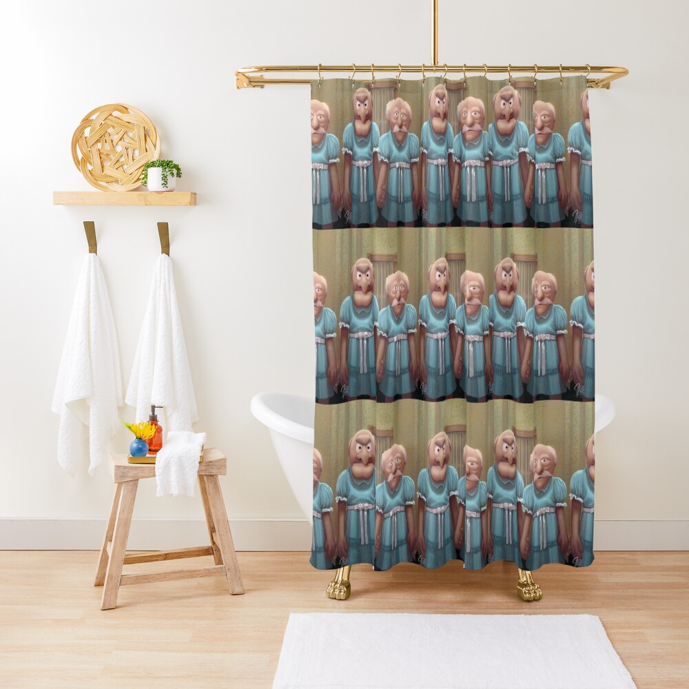 "Muppet Maniac - Statler & Waldorf as the Grady Twins" Shower Curtain ...