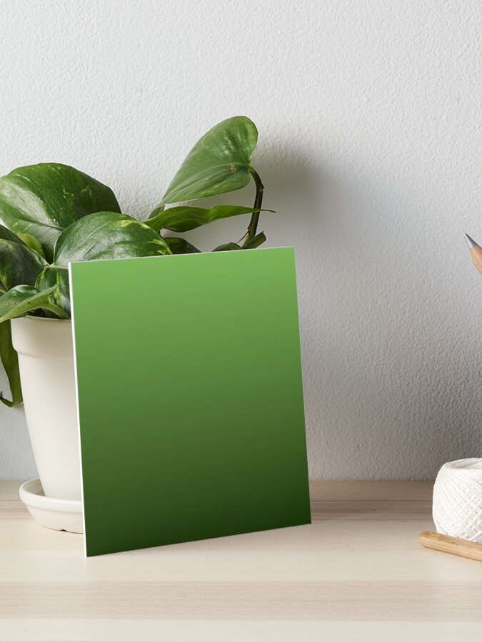 "2021 Gradient Collection - Forest Green Fade - Accent Color Decor" Art ...