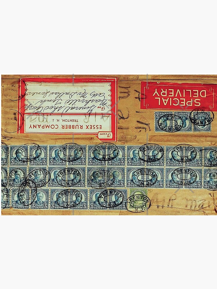"Vintage Shipping Labels & Stamps Artwork / Found Art / Ephemera" Art ...