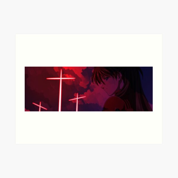 "Evangelion Asuka Slap" Art Print by NathanPP | Redbubble