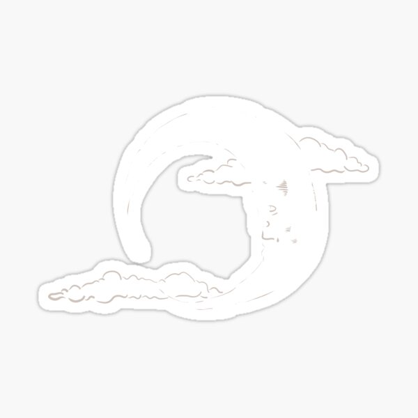 "Transparent Moon Background" Sticker for Sale by kim-gragasin | Redbubble