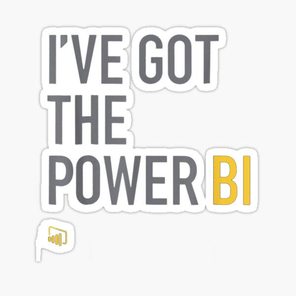 Power Bi Stickers | Redbubble