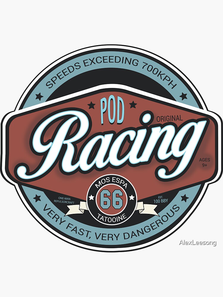 "Pod Racing Logo" Sticker for Sale by AlexLeesong | Redbubble