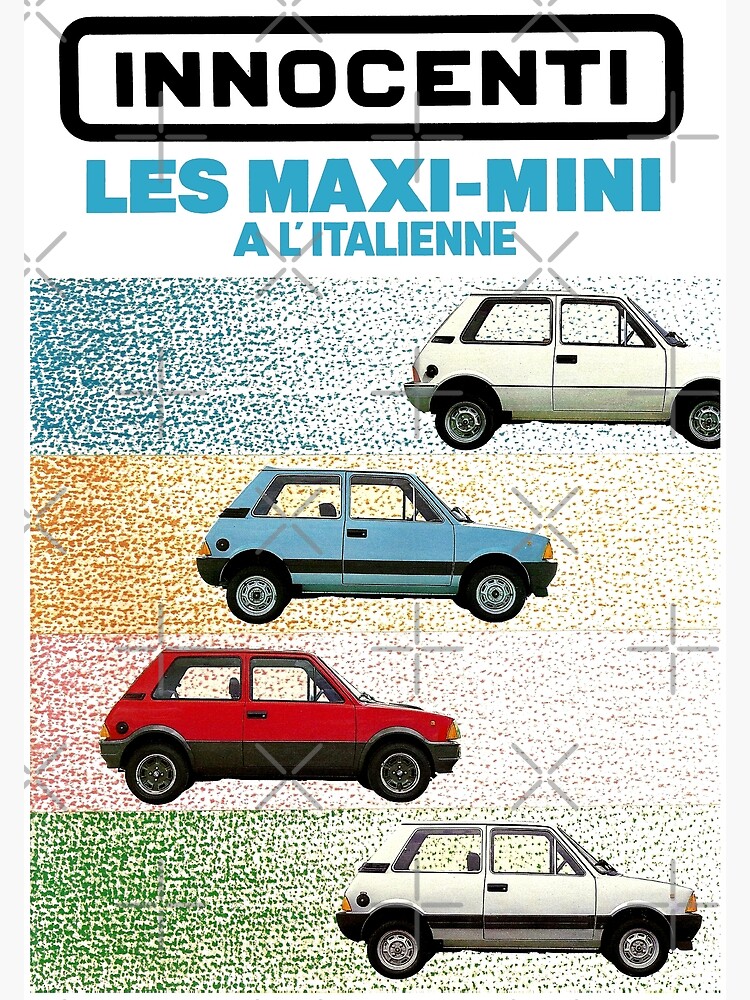 "INNOCENTI MINI" Art Print by ThrowbackM2 | Redbubble