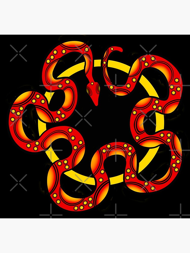Póster «Rainbow Serpent - versión 2» de Kestrelle | Redbubble