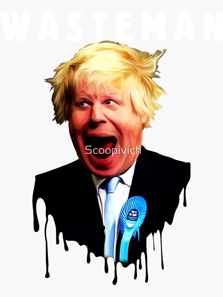 "wasteman Borris dripping " Sticker for Sale by Scoopivich | Redbubble