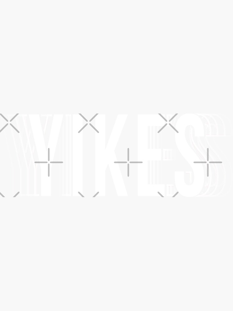 "Copy of Yike's shirt meme" Sticker for Sale by SlenderBrand | Redbubble