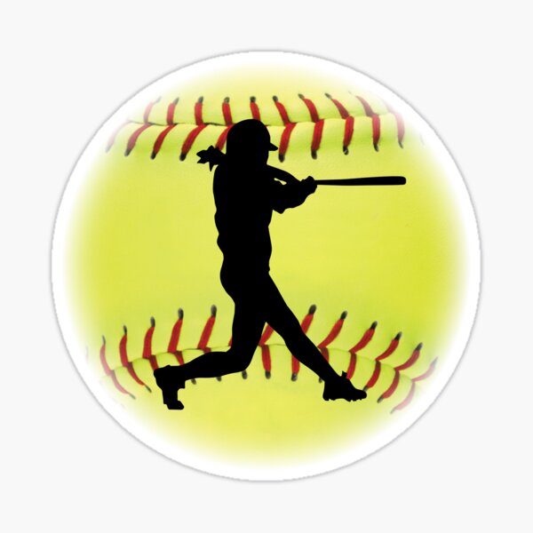 "Fastpitch Softball Batter" Sticker by ChicoryJunction | Redbubble