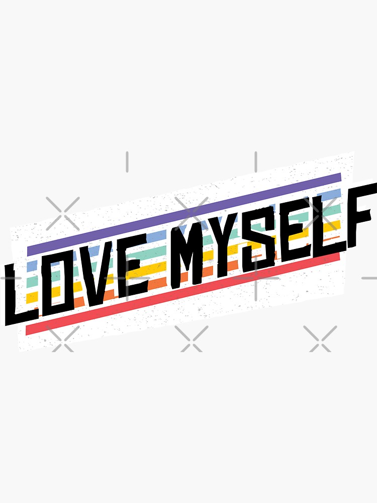Love Myself [lgbtq Colors] Sticker For Sale By Gaypparel Redbubble