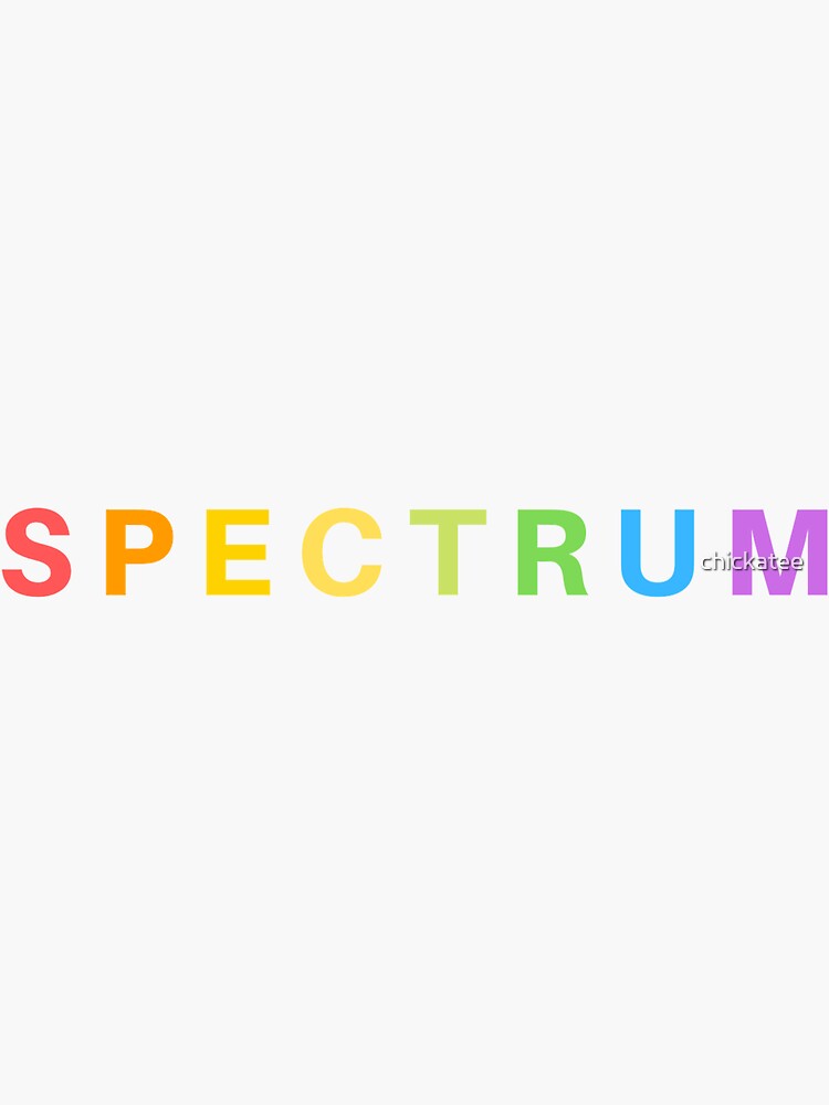 "Spectrum" Sticker by chickatee | Redbubble