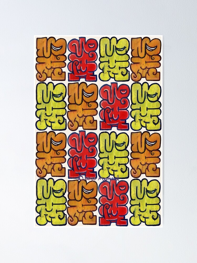 "Graffiti 23, 33 and 29 tapiz" Poster by diegomanuel | Redbubble