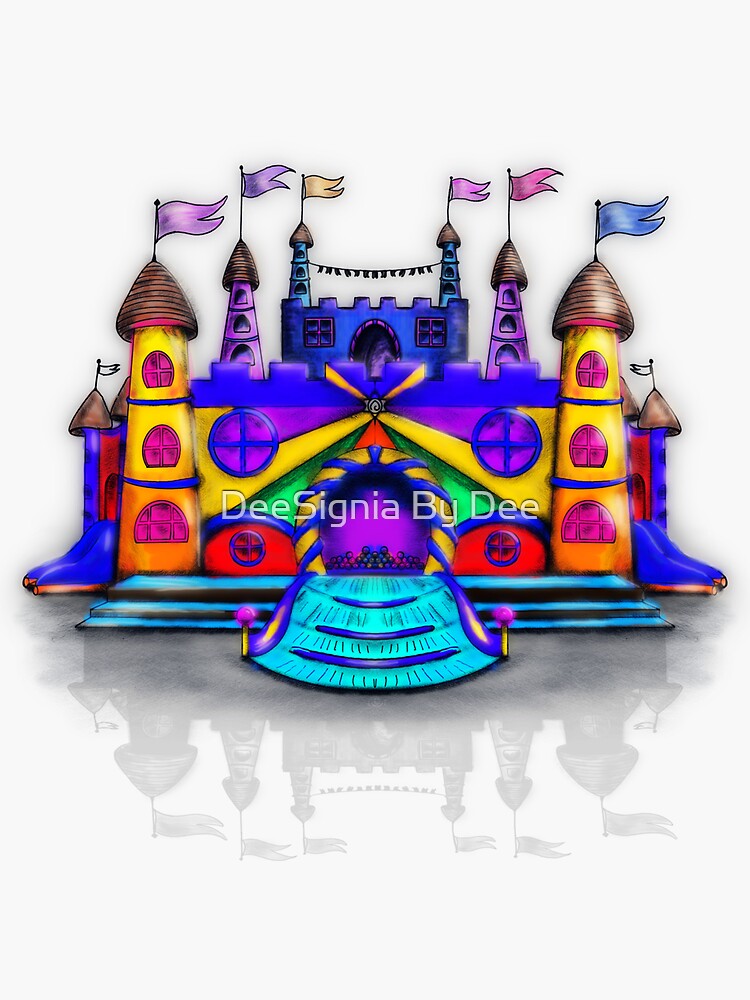 "Bouncy House" Sticker for Sale by D-ArtiQ | Redbubble