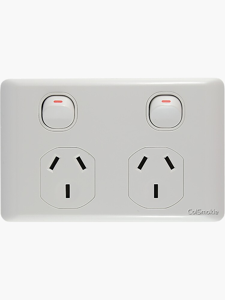 "DOUBLE POWER POINT sticker" Sticker for Sale by ColSmokie | Redbubble