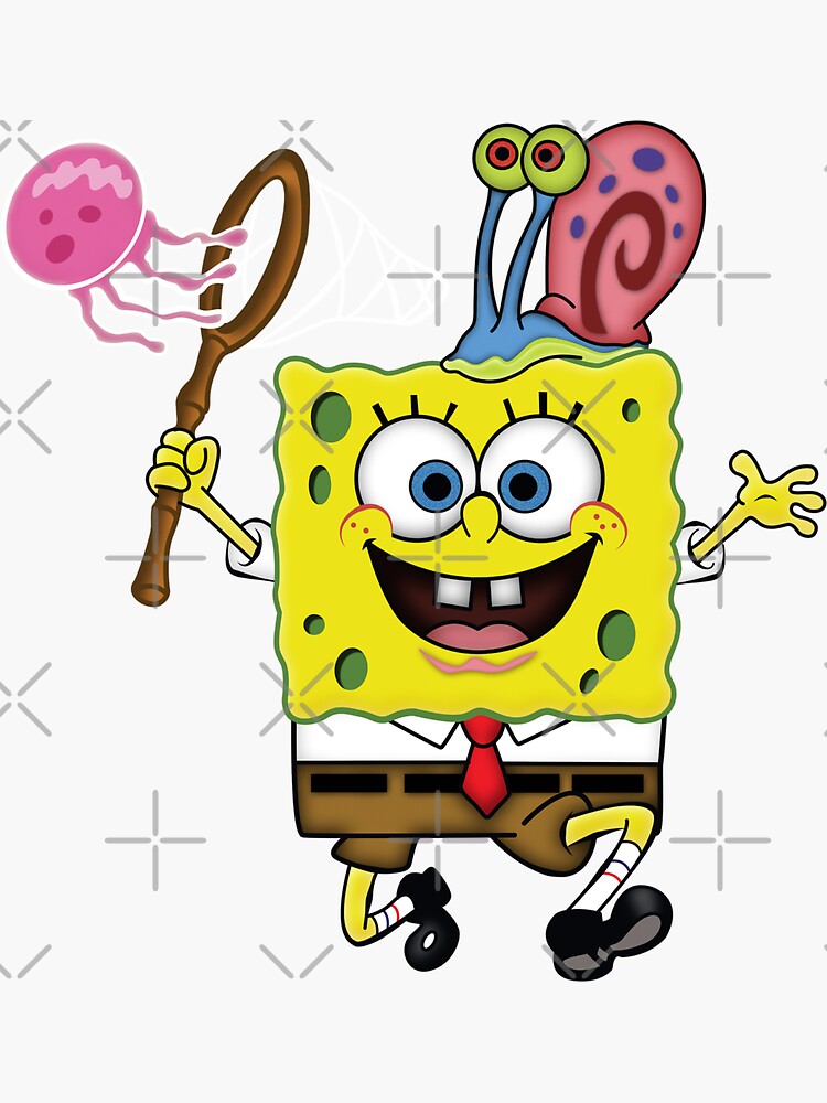 "SpongeBob Grid" Sticker by Maartenppp | Redbubble